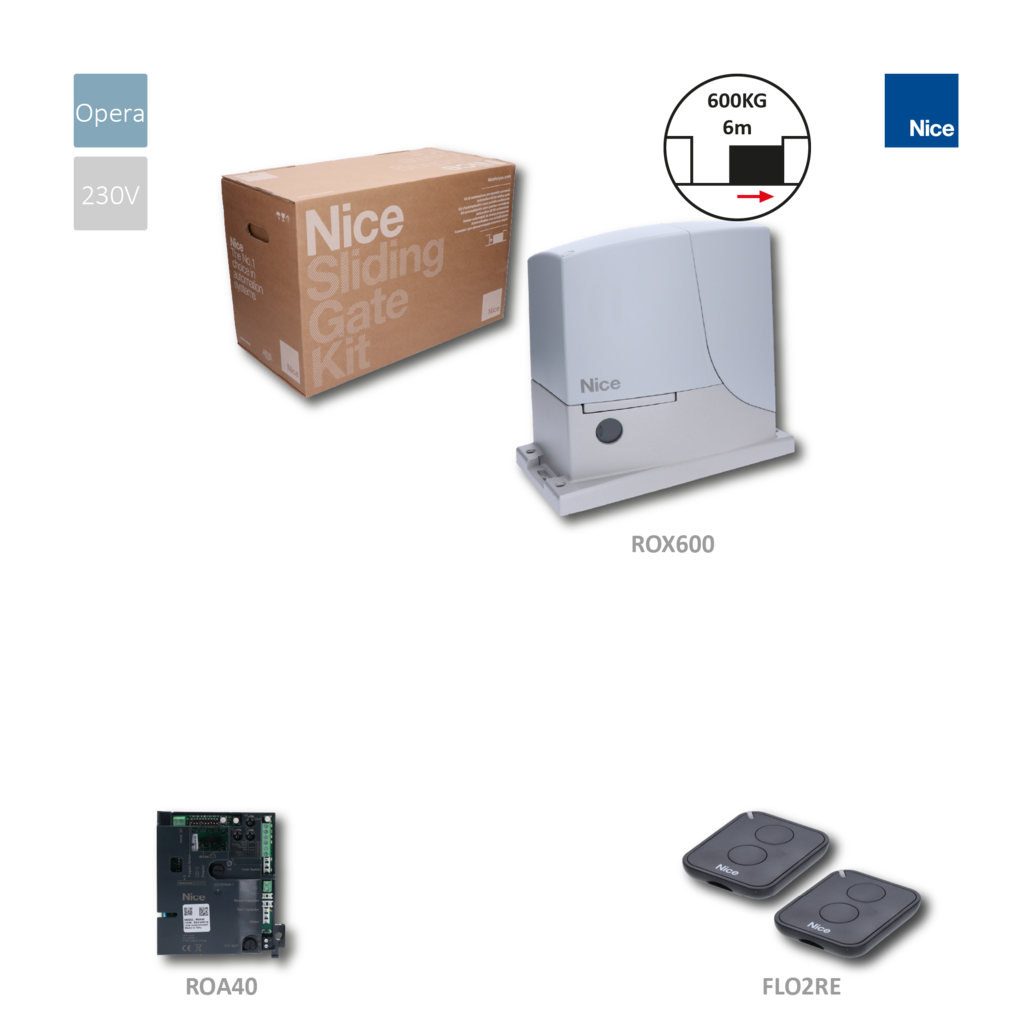 ROX600KLT - sada pohonu pro posuvnou bránu do 600 kg | Epohony.cz